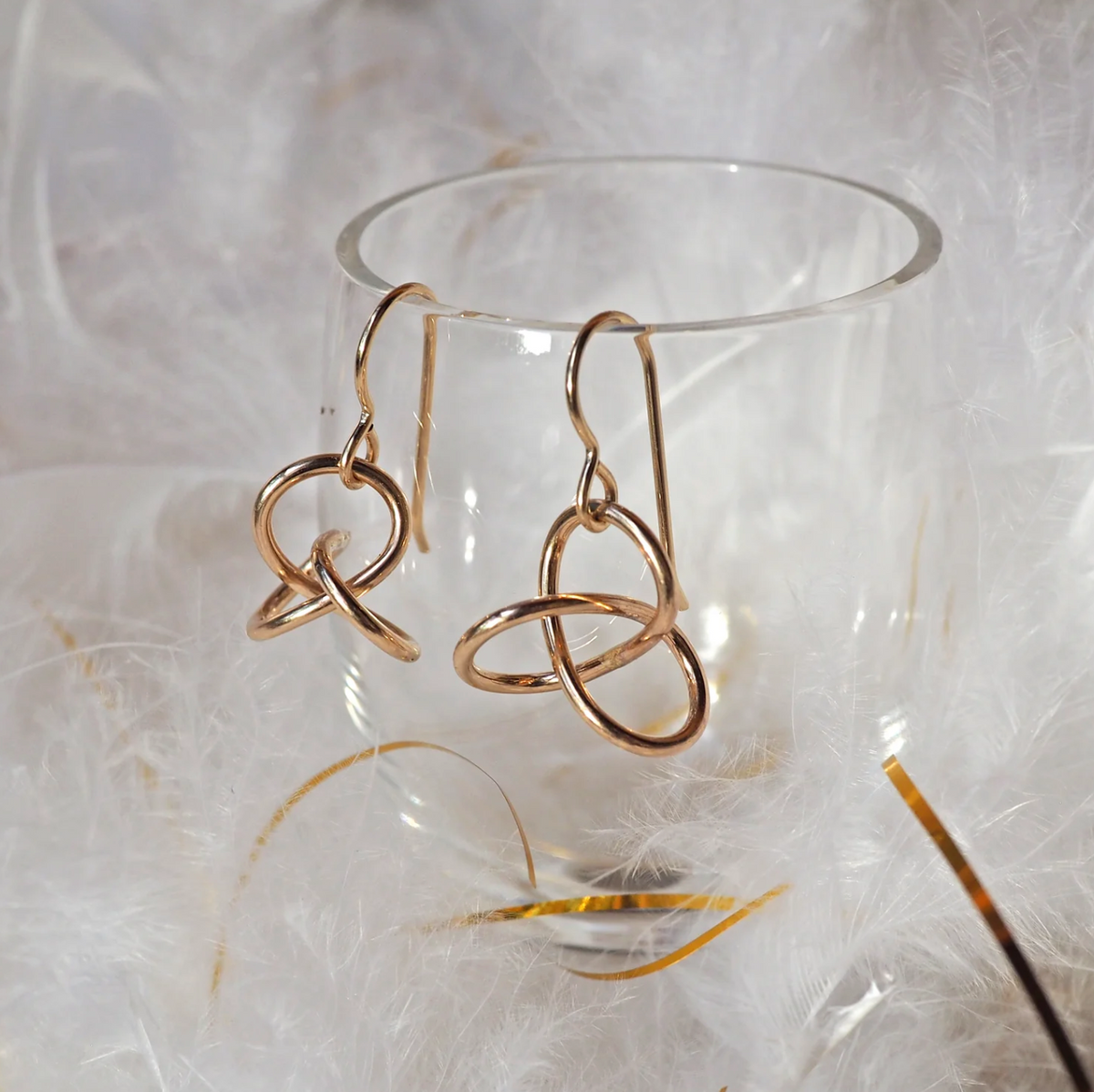 Continuous Knot Earrings - Sterling Silver Jewelry – Lion’s Roar