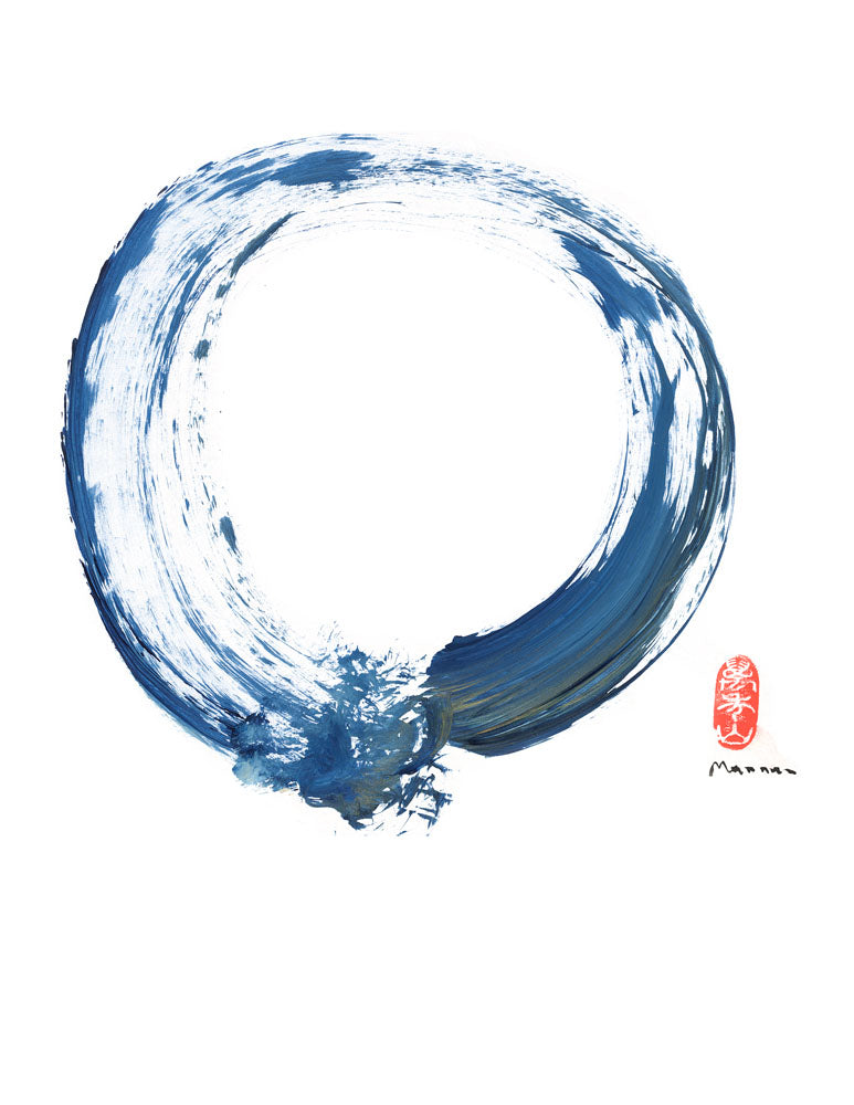 Blue Enso - Fine Art Print by Roshi Joan Halifax – Lion’s Roar